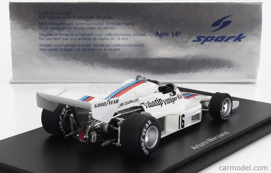SPARK-MODEL S3830 Scale 1/43 | SHADOW F1 DN8 N 16 AUSTRIAN GP 1977 ...