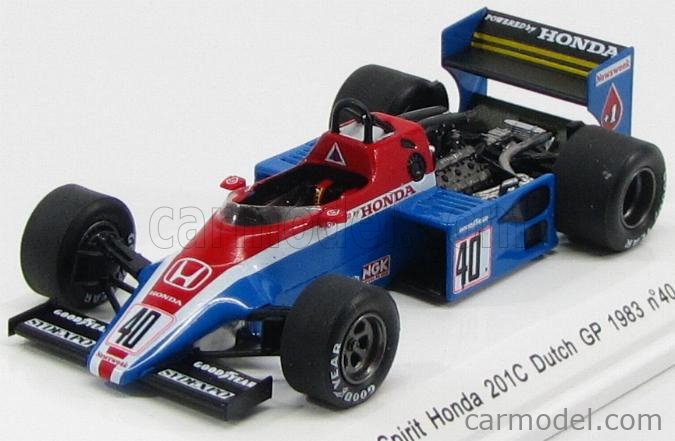 SPARK-MODEL R70253 Scale 1/43 | SPIRIT F1 201C HONDA N 40 GP DUTCH 1983 ...