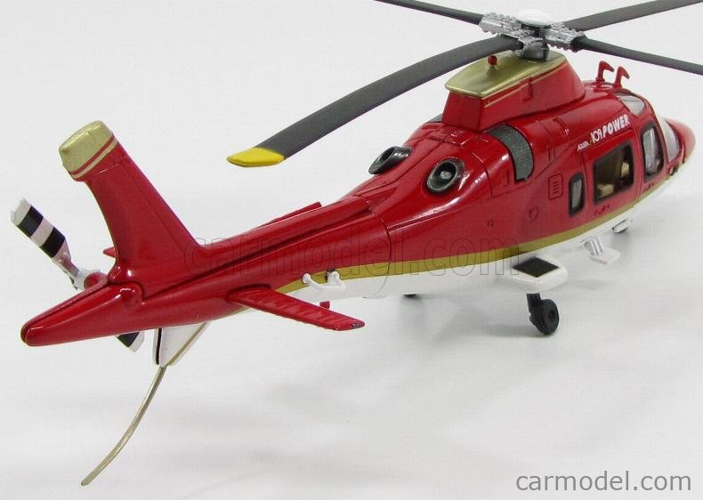 NEWRAY 21147R Scale 1/43 | AGUSTA A109 AGUSTA HELICOPTER I-EPWR 1971 RED WHITE