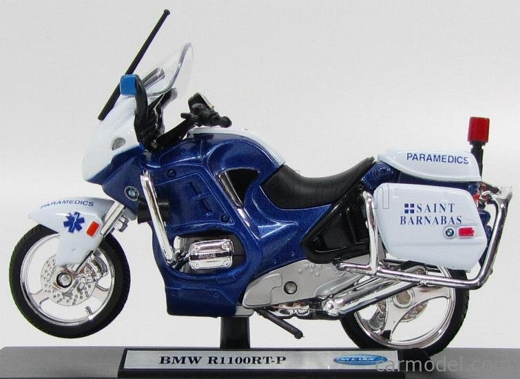 WELLY 19660PWD Scale 1/18 | BMW R1100RT-P PARAMEDICS SAINT BARNBAS 2001 ...