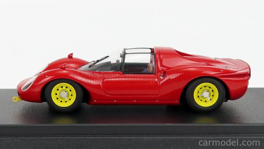 LOOKSMART LS422 Scale 1/43 | FERRARI 166P/206P DINO SPIDER 1967 RED YELLOW