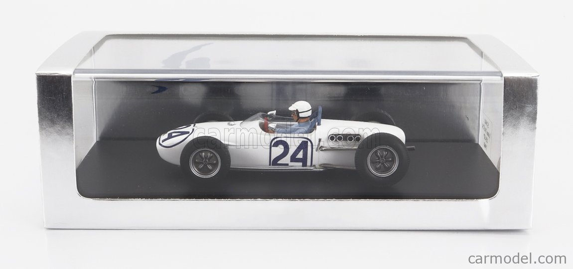 SPARK-MODEL S1841 Scale 1/43 | LOTUS F1 18 N 24 USA GP 1960 JIM HALL WHITE