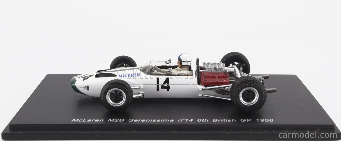 SPARK-MODEL S3094 Scale 1/43 | McLAREN F1 M2B N 14 6th BRITISH GP 1966 ...