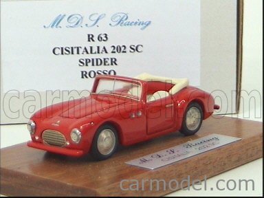 MDS RACING R63 Scale 1/43 | CISITALIA 202 SC SPIDER RED