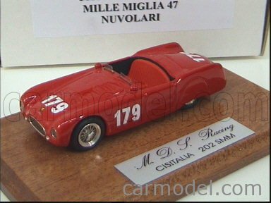 MDS RACING R34 Scale 1/43 | CISITALIA 202 SMM MILLE MIGLIA 47 NUVOLARI ...