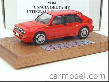 MDS RACING M04 Scale 1/43 | LANCIA DELTA HF INTEGR. EVOLUZ. ROAD CAR RED