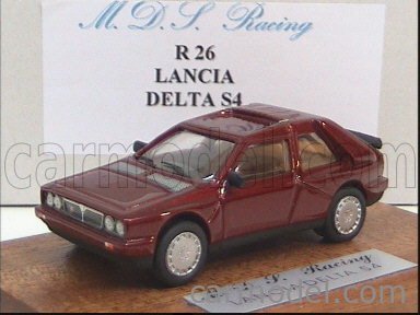 MDS RACING R26 Masstab: 1/43 | LANCIA DELTA S4 ROAD CAR (STRADALE) RED MET