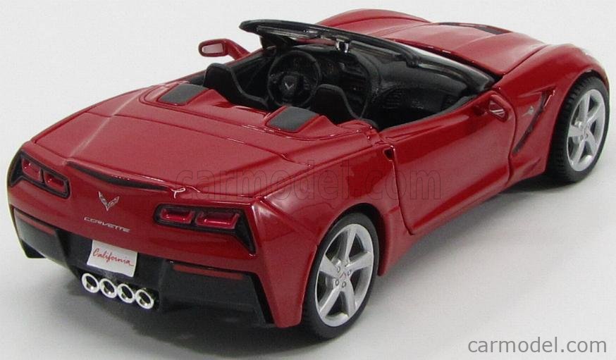 MAISTO 31501R Scale 1/24 | CHEVROLET CORVETTE SPIDER STINGRAY 2014 RED