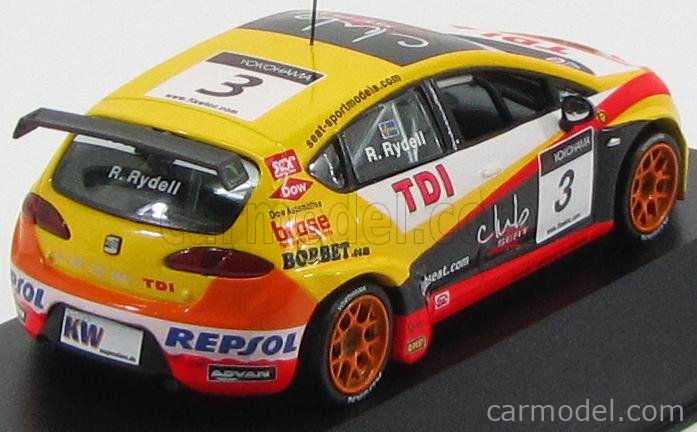 ALE-FISCHER AFL30 Scale 1/43 | SEAT LEON REPSOL N 3 WTCC 2009 R.RYDELL ...