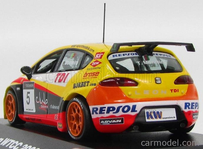 ALE-FISCHER AFL29 Scale 1/43 | SEAT LEON REPSOL N 5 WTCC 2009 T ...