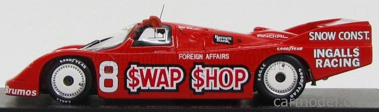 SPARK-MODEL S2989 Scale 1/43 | PORSCHE 962 TEAM INGALLS RACING N 8 ...