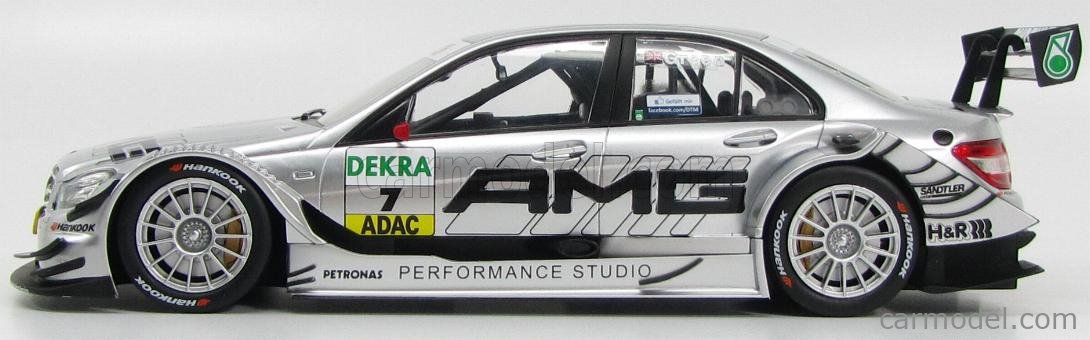 NOREV 183583 Scale 1/18 | MERCEDES BENZ C-CLASS AMG TEAM HWA N 7 DTM 2011 J.GREEN CHROME BLACK