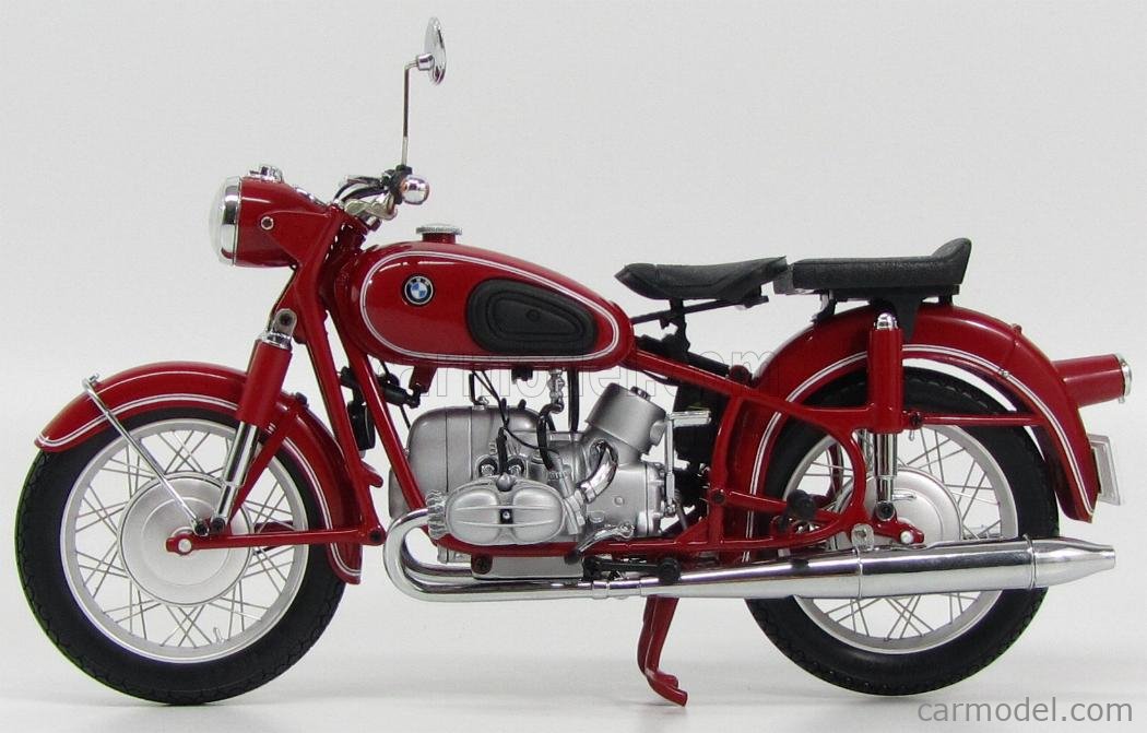 SCHUCO 06657 Scale 1/10 | BMW R69/S MIT TR500 1960 RED