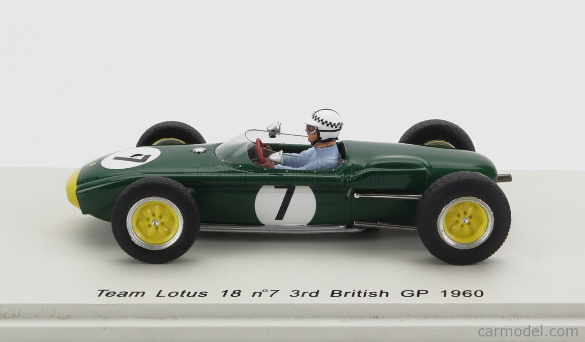 SPARK-MODEL S1824 Масштаб 1/43 | LOTUS F1 18 N 7 3rd BRITISH GP 1960 ...