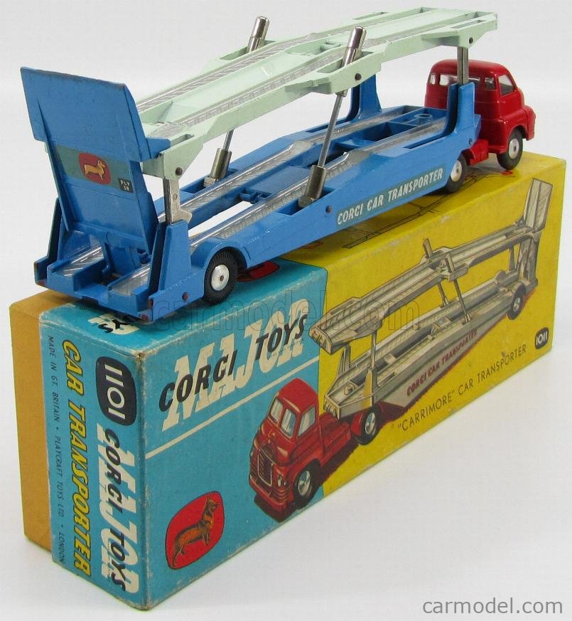 CORGI 1101 Masstab: 1/43 | BEDFORD CAR TRANSPORTER CARRIMORE (1 ISSUE ...
