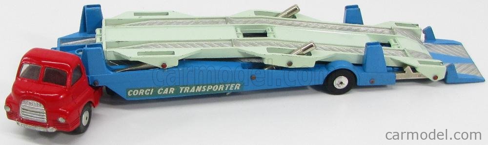 CORGI 1101 Scale 1/43 | BEDFORD CAR TRANSPORTER CARRIMORE (1 ISSUE) RED ...