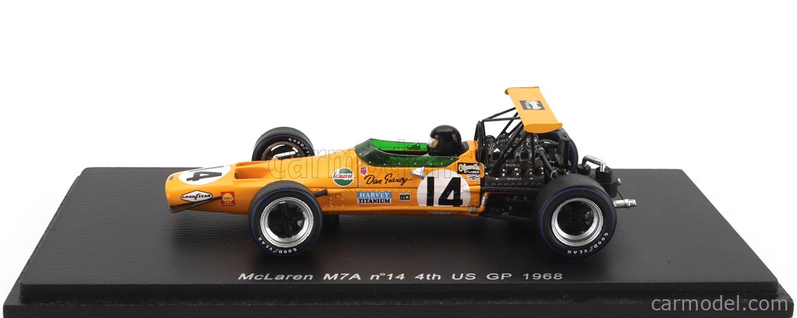 SPARK-MODEL S3097 Echelle 1/43 | McLAREN F1 M7A N 14 4th USA GP 1968 ...