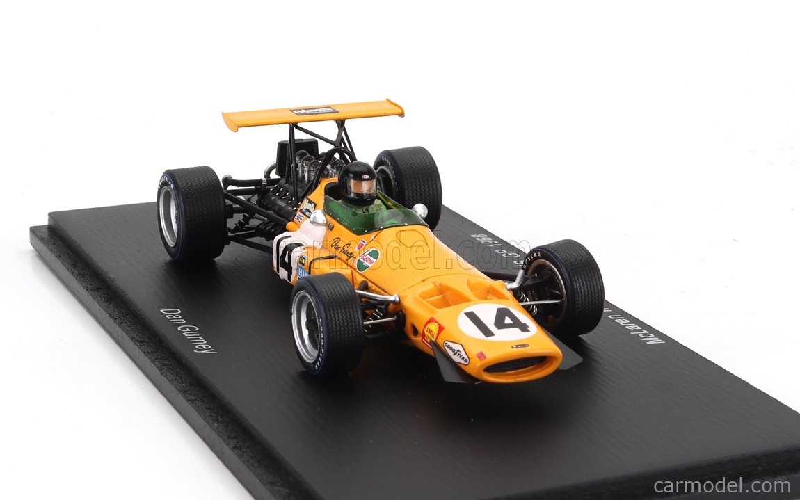 SPARK-MODEL S3097 Echelle 1/43 | McLAREN F1 M7A N 14 4th USA GP 1968 ...