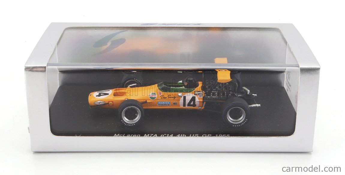 SPARK-MODEL S3097 Echelle 1/43 | McLAREN F1 M7A N 14 4th USA GP 1968 ...