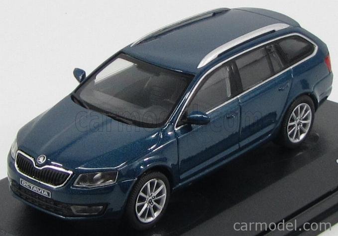 ABREX 143AB-027KJ Scale 1/43 | SKODA OCTAVIA III COMBI 2013 LAVA BLUE MET