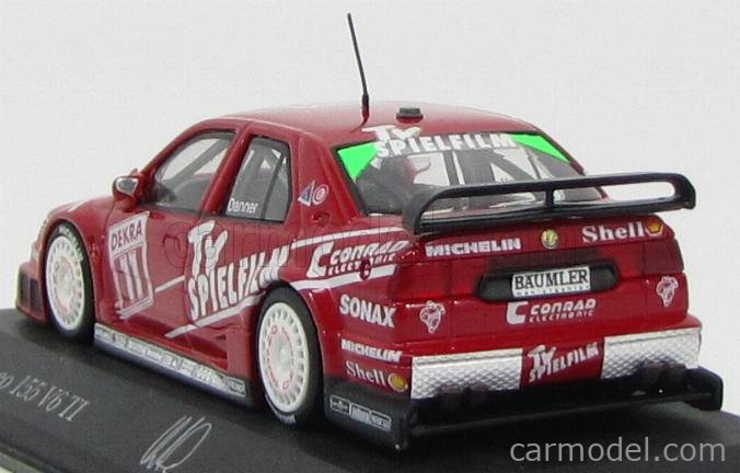 MINICHAMPS 430940211 Scale 1/43 | ALFA ROMEO 155 V6 TI TEAM SCHUBEL N 11 DTM 1994 CHR.DANNER RED
