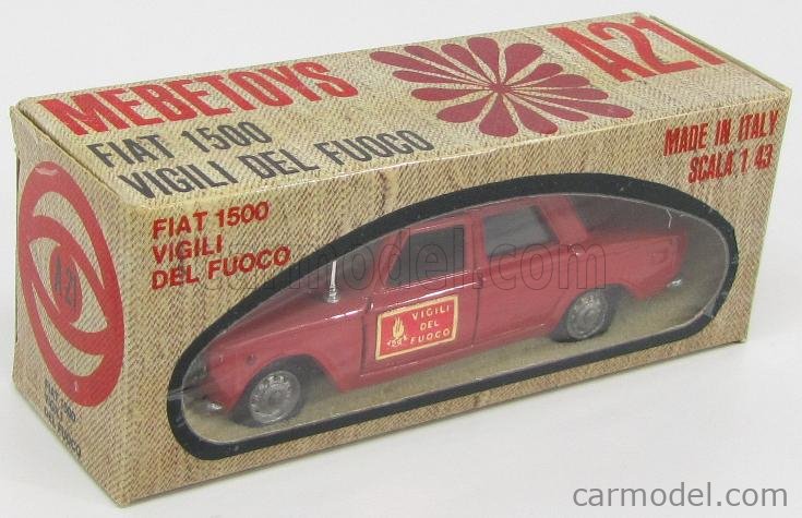 MEBETOYS MATTEL A21 Scala 1/43 | FIAT 1500 VIGILI DEL FUOCO (4 ISSUE ...
