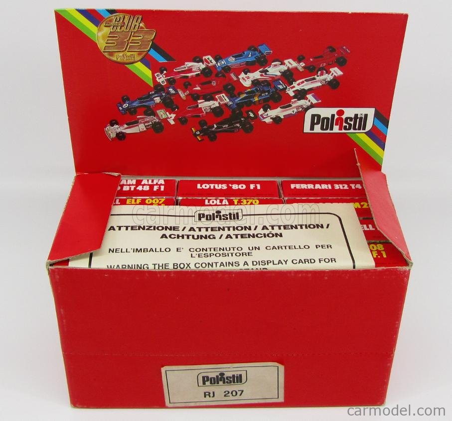 POLITOYS POLISTIL RJ207 Scale 1/55 | POLISTIL 48X F1 RJ SERIES TRADE ...