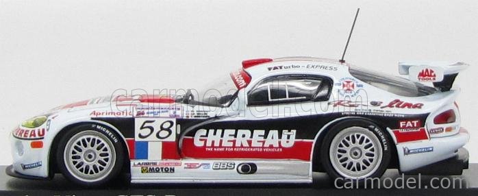 MINICHAMPS 400011458 Scale 1/43 | CHRYSLER VIPER GTS-R TEAM CHEREAU N ...