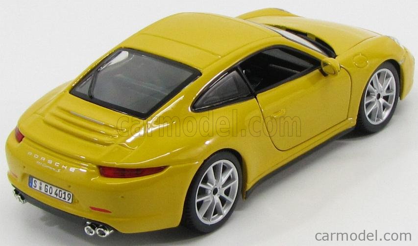 BURAGO BU21065Y Scale 1/24 | PORSCHE 911 991 CARRERA S 2012 YELLOW
