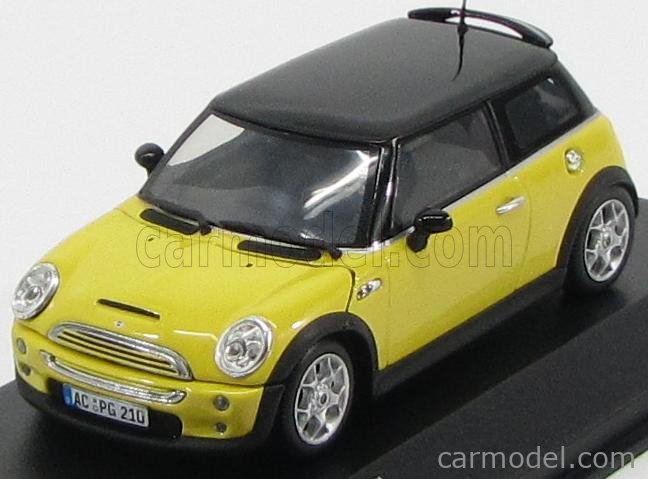 MINICHAMPS 431138201 Scale 1/43 | MINI COOPER S 2002 YELLOW BLACK