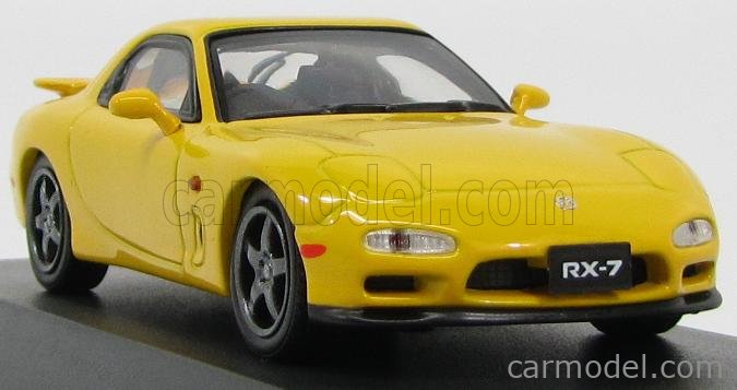 KYOSHO 03702Y Scale 1/43 | MAZDA RX-7 (FD3S) TYPE RS-R 1997 SUNBURST YELLOW MET