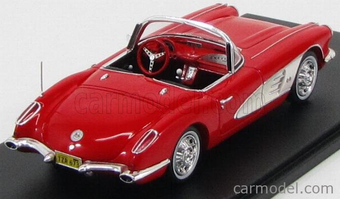 SPARK-MODEL S2970 Scale 1/43 | CHEVROLET CORVETTE CONVERTIBLE 1960 RED ...