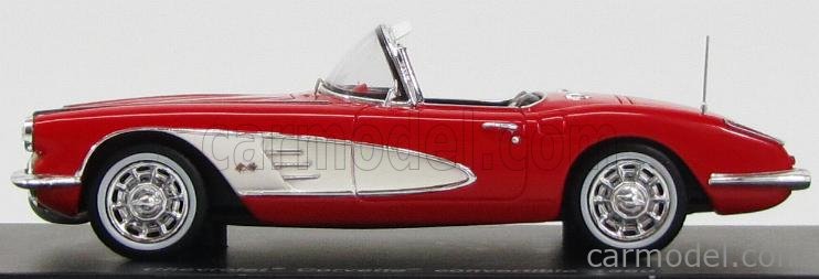 SPARK-MODEL S2970 Scale 1/43 | CHEVROLET CORVETTE CONVERTIBLE 1960 RED ...