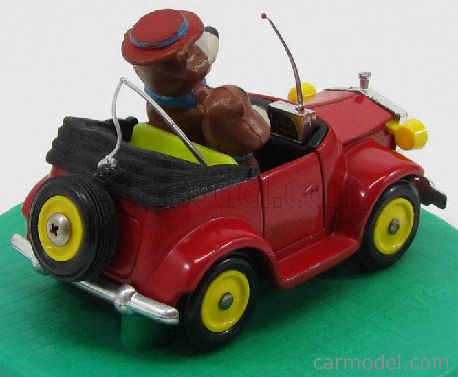 MEBETOYS MATTEL A35 Scala 1/43 | HANNA BARBERA YOGI & BOO BOO CAR - RED ...