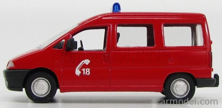 NOREV 69692 Scale 1/43 | CITROEN JUMPY MINIBUS FIRE ENGINE 1994 RED