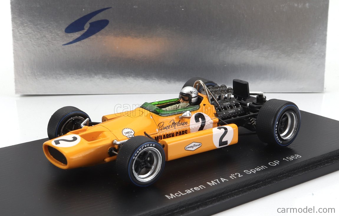 SPARK-MODEL S3116 Echelle 1/43 | McLAREN F1 M7A N 2 SPAIN GP 1968 BRUCE ...