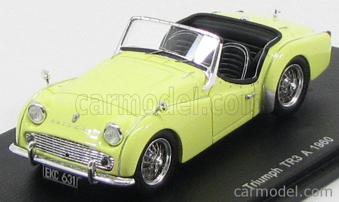 SPARK-MODEL S0518 Scale 1/43 | TRIUMPH TR3 A SPIDER 1960 LIGHT YELLOW