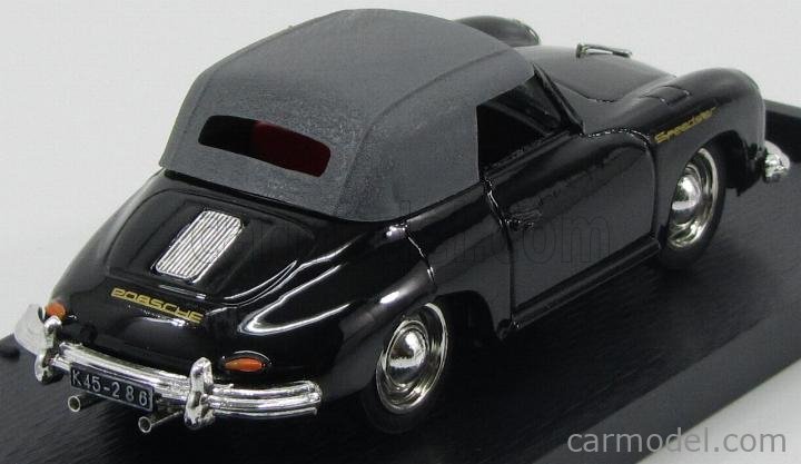 BRUMM R118-02 Scale 1/43 | PORSCHE 356 SPIDER CLOSED 1950 BLACK
