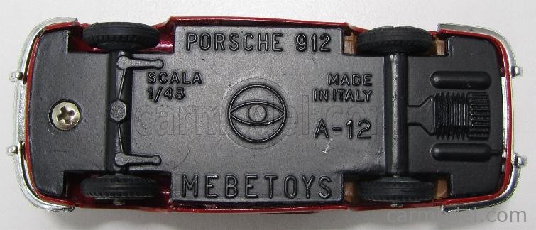 MEBETOYS MATTEL A12 Echelle 1/43 | PORSCHE 911 912 (1 ISSUE) RED