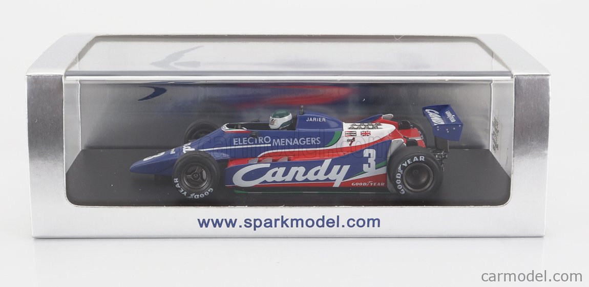 SPARK-MODEL S1883 Scale 1/43 | TYRRELL F1 010 CANDY N 3 BELGIUM GP JEAN ...