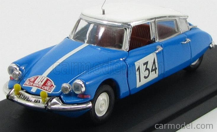 RIO-MODELS SL069 Scale 1/43 | CITROEN DS21 N 134 WINNER RALLY MONTECARLO 1967 BLUE WHITE