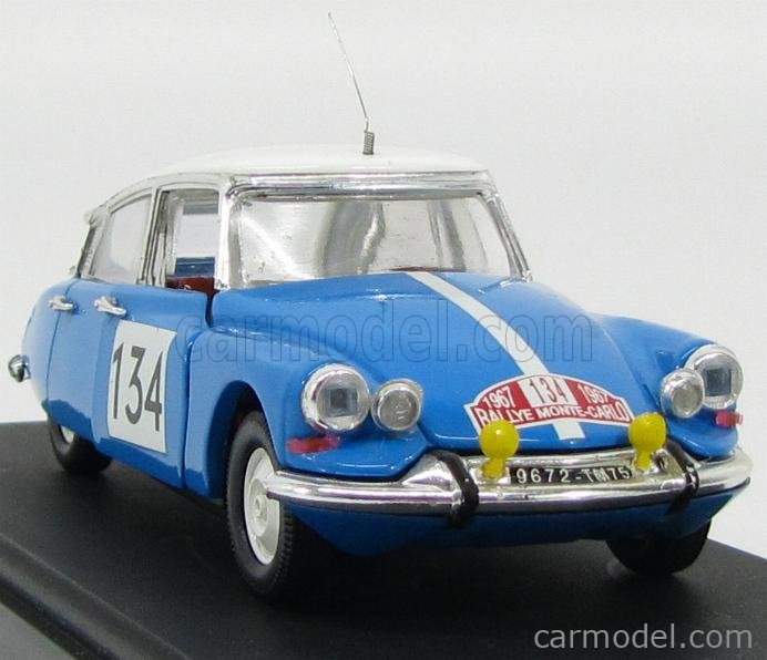 RIO-MODELS SL069 Scale 1/43 | CITROEN DS21 N 134 WINNER RALLY MONTECARLO 1967 BLUE WHITE
