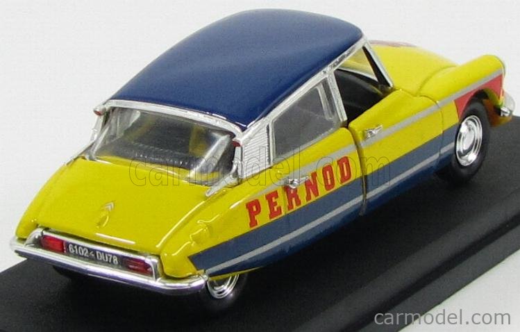 RIO-MODELS SL066/3 Scale 1/43 | CITROEN DS19 - PERNOD - 1967 YELLOW BLUE