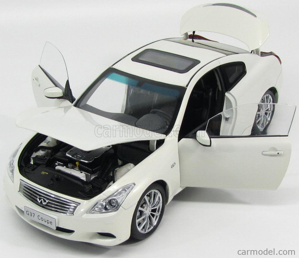 PAUDI 5502WH Scale 1/18 | INFINITI G37 COUPE 2-DOOR 2012 PEARL WHITE MET