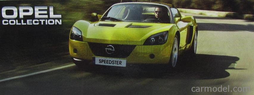 EDICOLA OPCOL028 Scale 1/43 | OPEL SPEEDSTER 2000 YELLOW