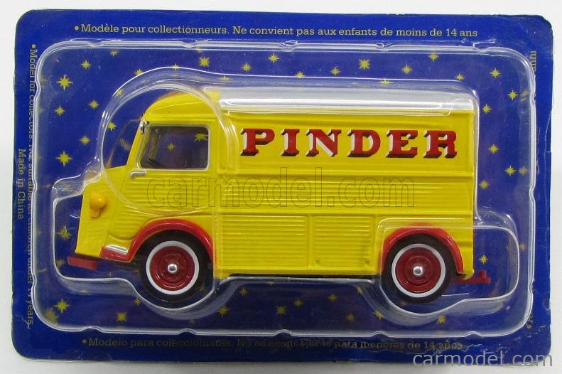 EDICOLA PINDERCIR010 Scale 1/43 | CITROEN TYPE H VAN PINDER 1954 YELLOW ...