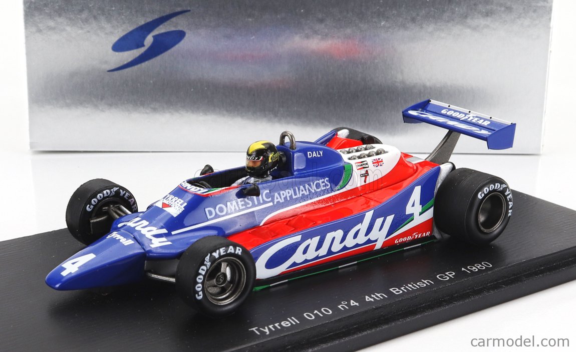 SPARK-MODEL S1884 Scale 1/43 | TYRRELL F1 010 CANDY N 4 4th BRITISH GP ...