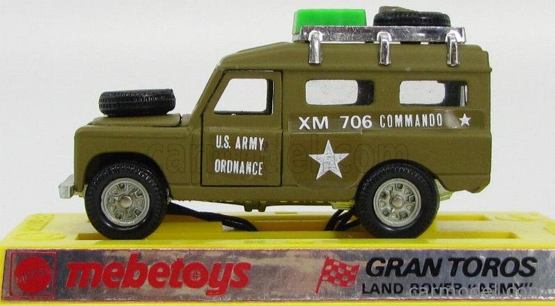 MEBETOYS MATTEL A67 Escala 1/43 | LAND ROVER LAND U.S. ARMY COMMANDO GREEN
