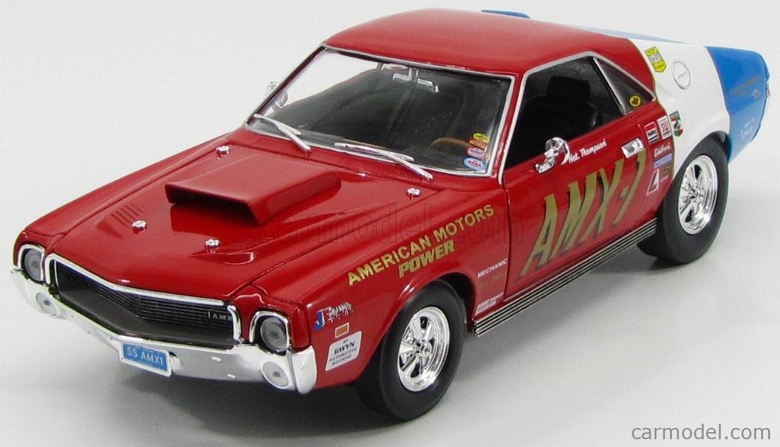 AUTOWORLD AW214/06 Scale 1/18 | AMC AMX-1 HURST S/S N 00 NHRA DRAGSTER ...