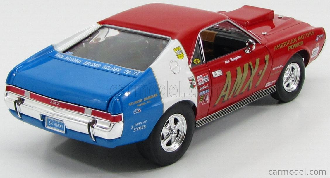 AUTOWORLD AW214/06 Scale 1/18 | AMC AMX-1 HURST S/S N 00 NHRA DRAGSTER ...